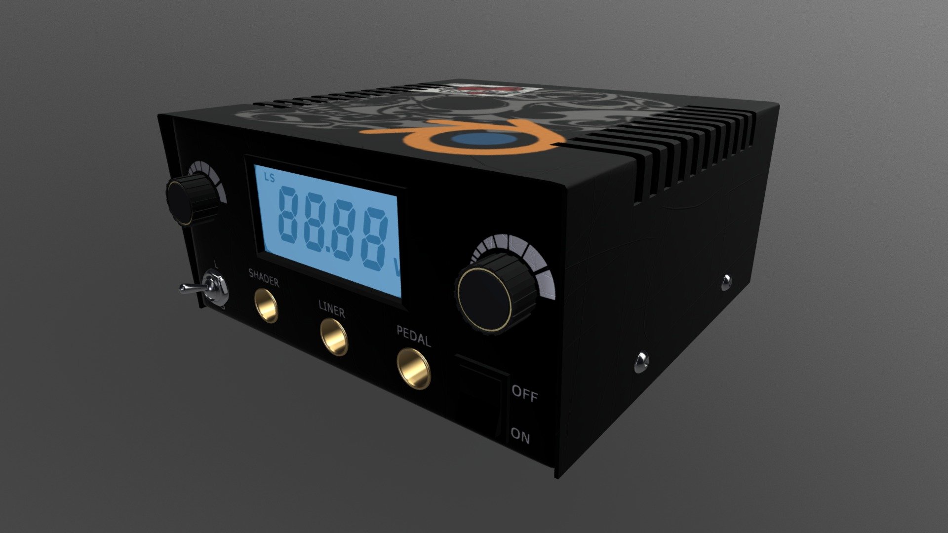 Tattoo Power Supply - 3D model by blendertommy1441 [329ca8a] - Sketchfab