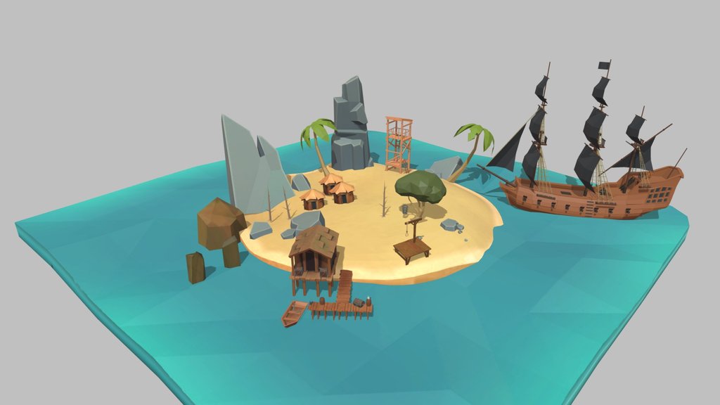 island - A 3D model collection by lainjiang - Sketchfab