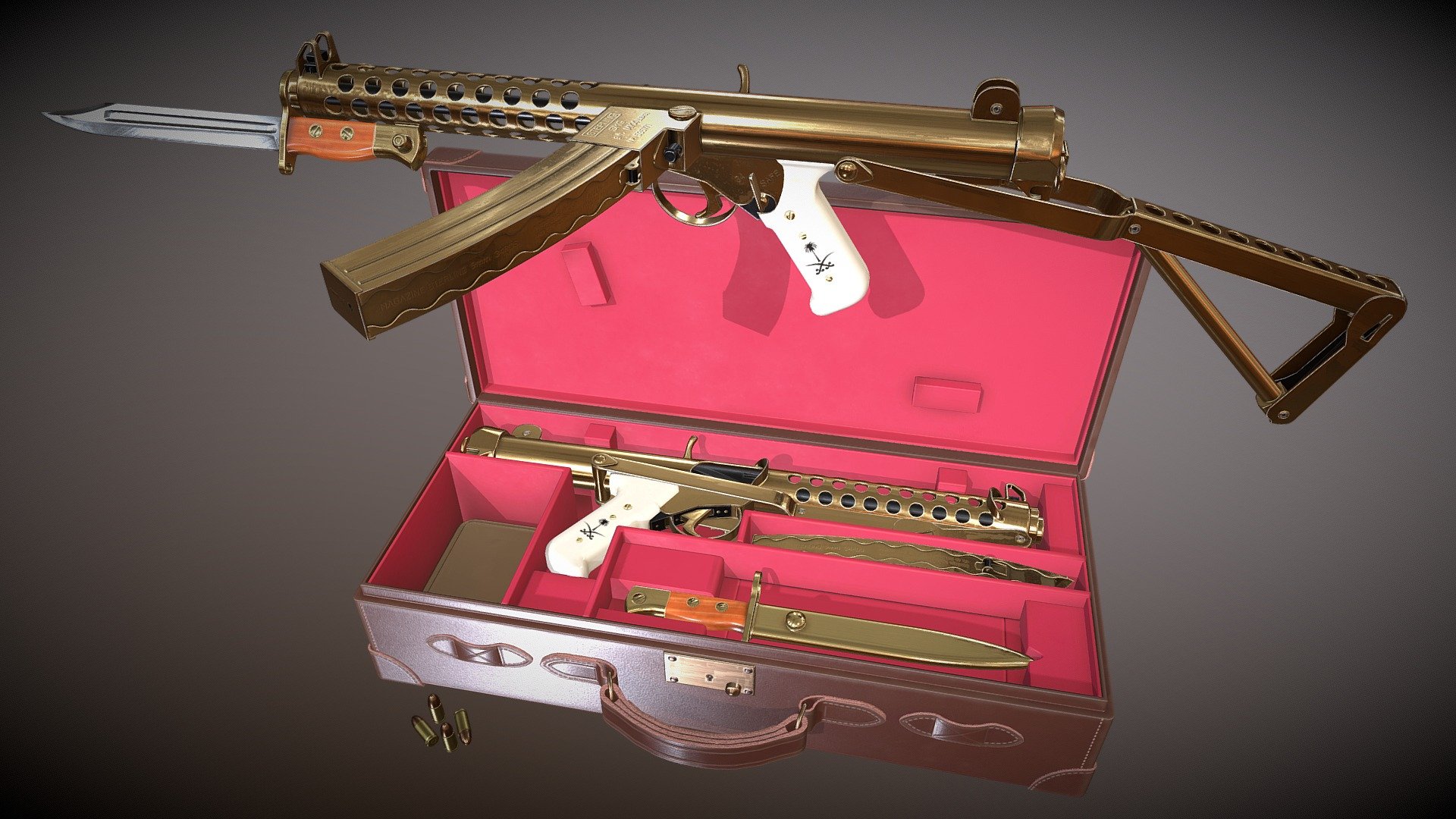 Sterling Mk.4 (L2A3) - Buy Royalty Free 3D model by Wallerion [329ef7d ...