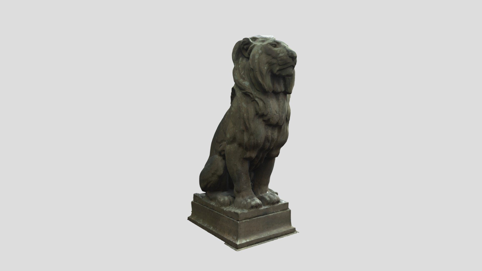 Lion from the Queen Victoria Monument, Bradford - Download Free 3D ...