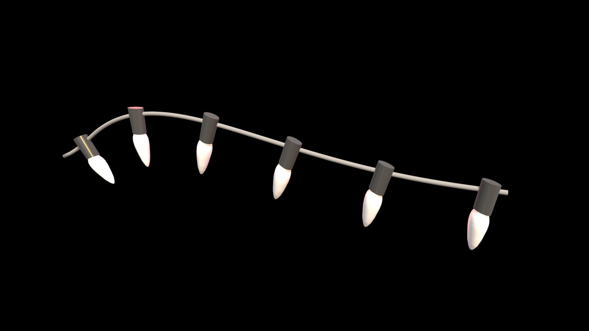 Fairy lights - decoration asset for christmas - Download Free 3D model ...