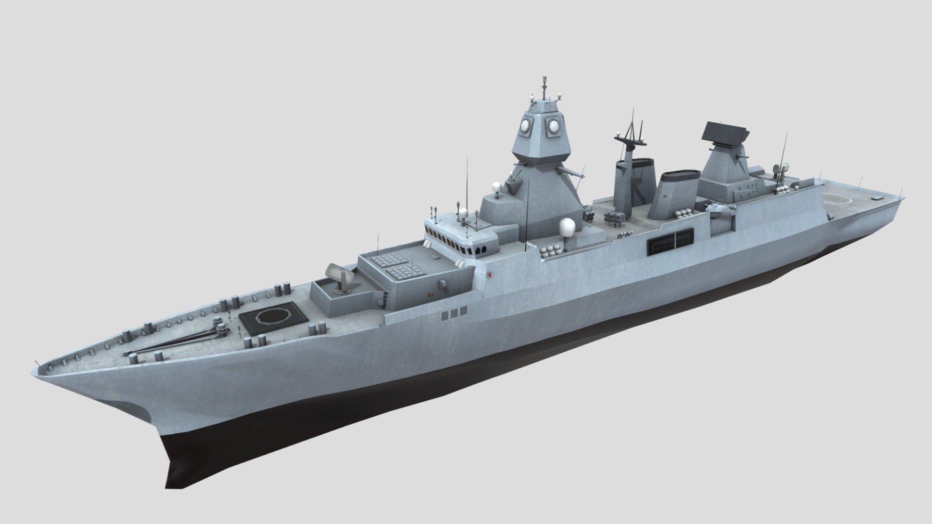 Sachsen Class Frigate Download Free 3d Model By Muhamad Mirza Arrafi