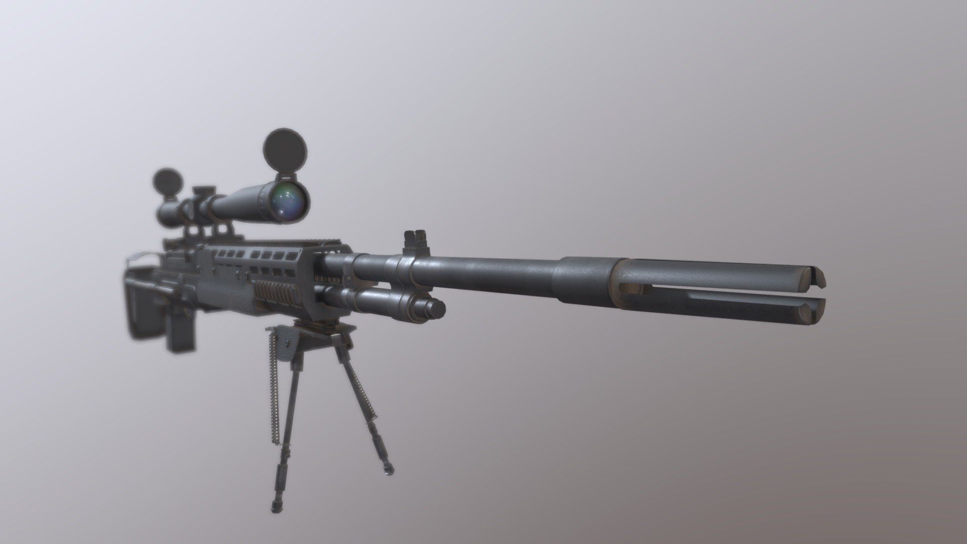 Asset MK14 EBR Sniper Rifle - 3D model by Maxime Hubin (@maxime_hubin ...
