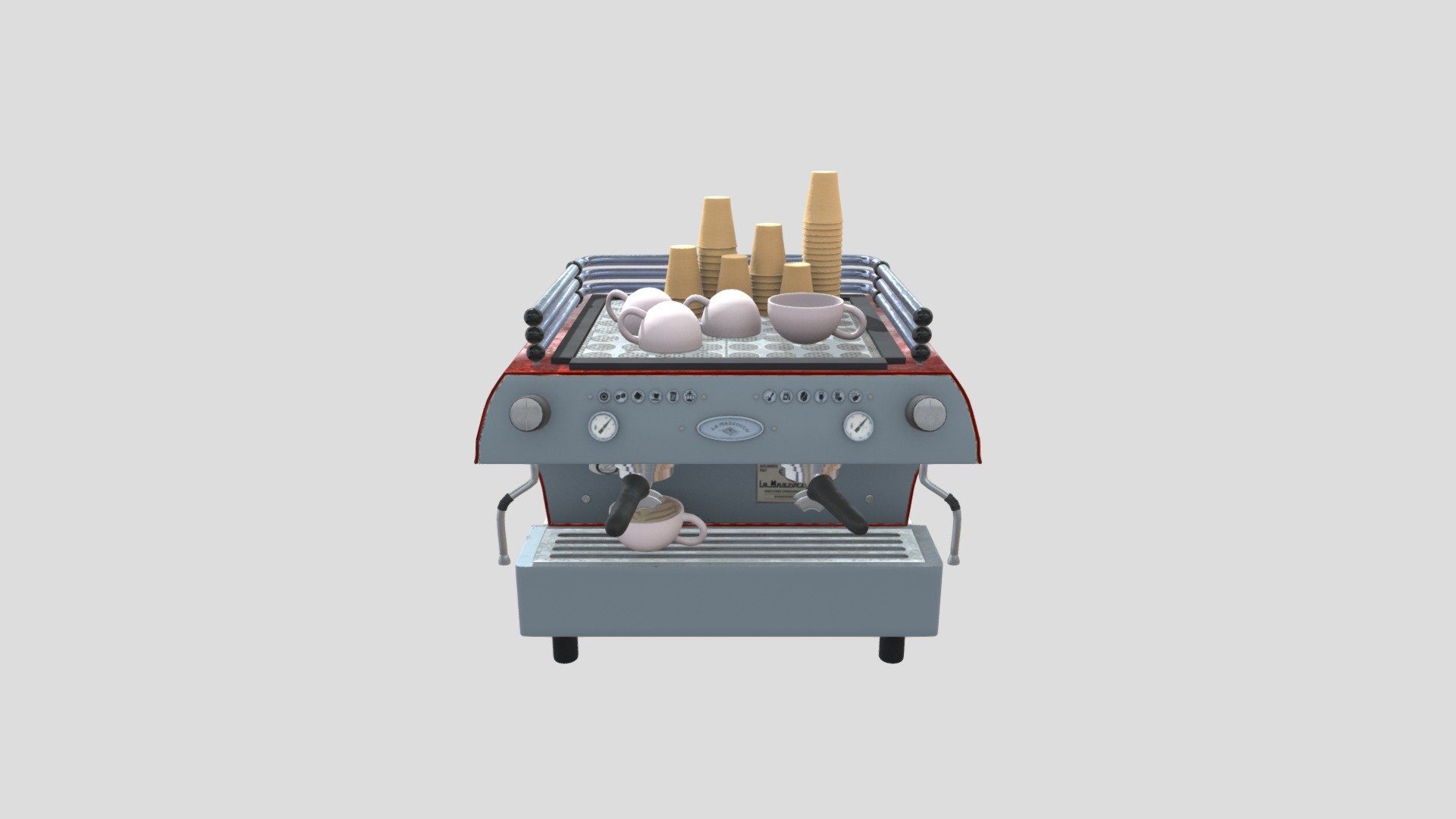 Coffee Machine 3D Model - 3D model by agencialkimia [32a43b5] - Sketchfab