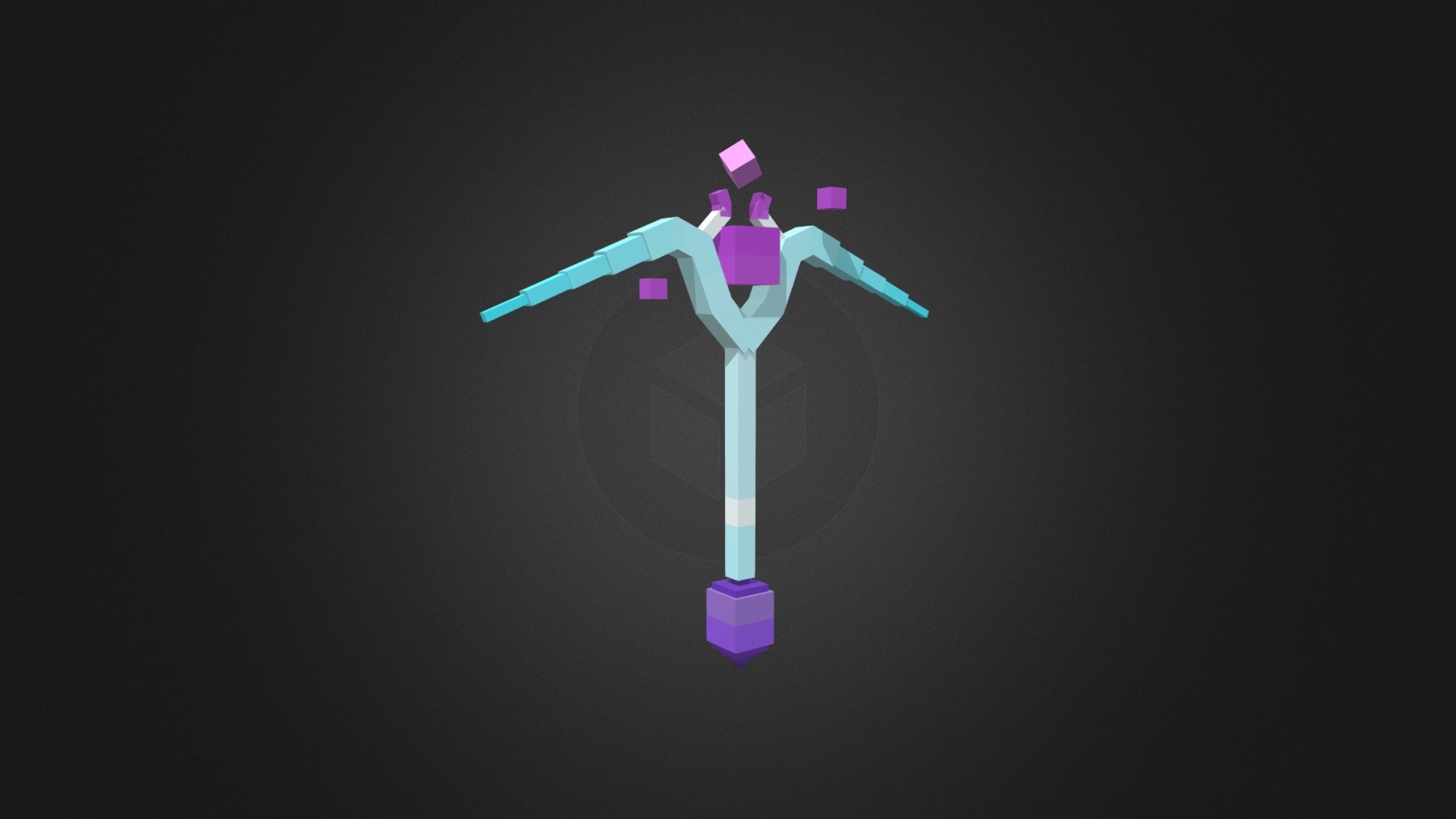 Pickaxe tool - 3D model by BlockModelerBarbarian [32a724d] - Sketchfab