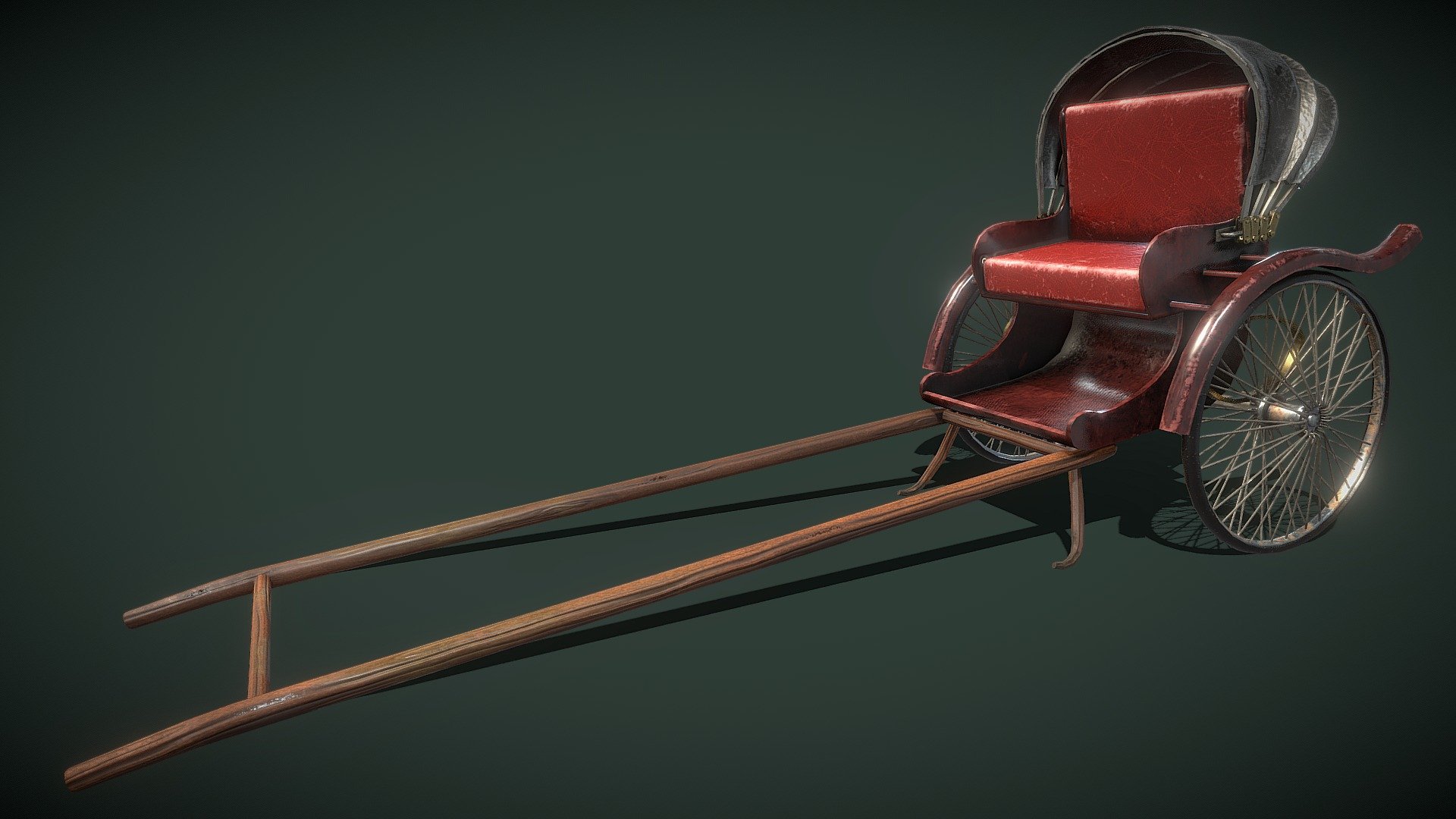 Rickshaw/jinrikisha/Oriental car - Buy Royalty Free 3D model by CG ...