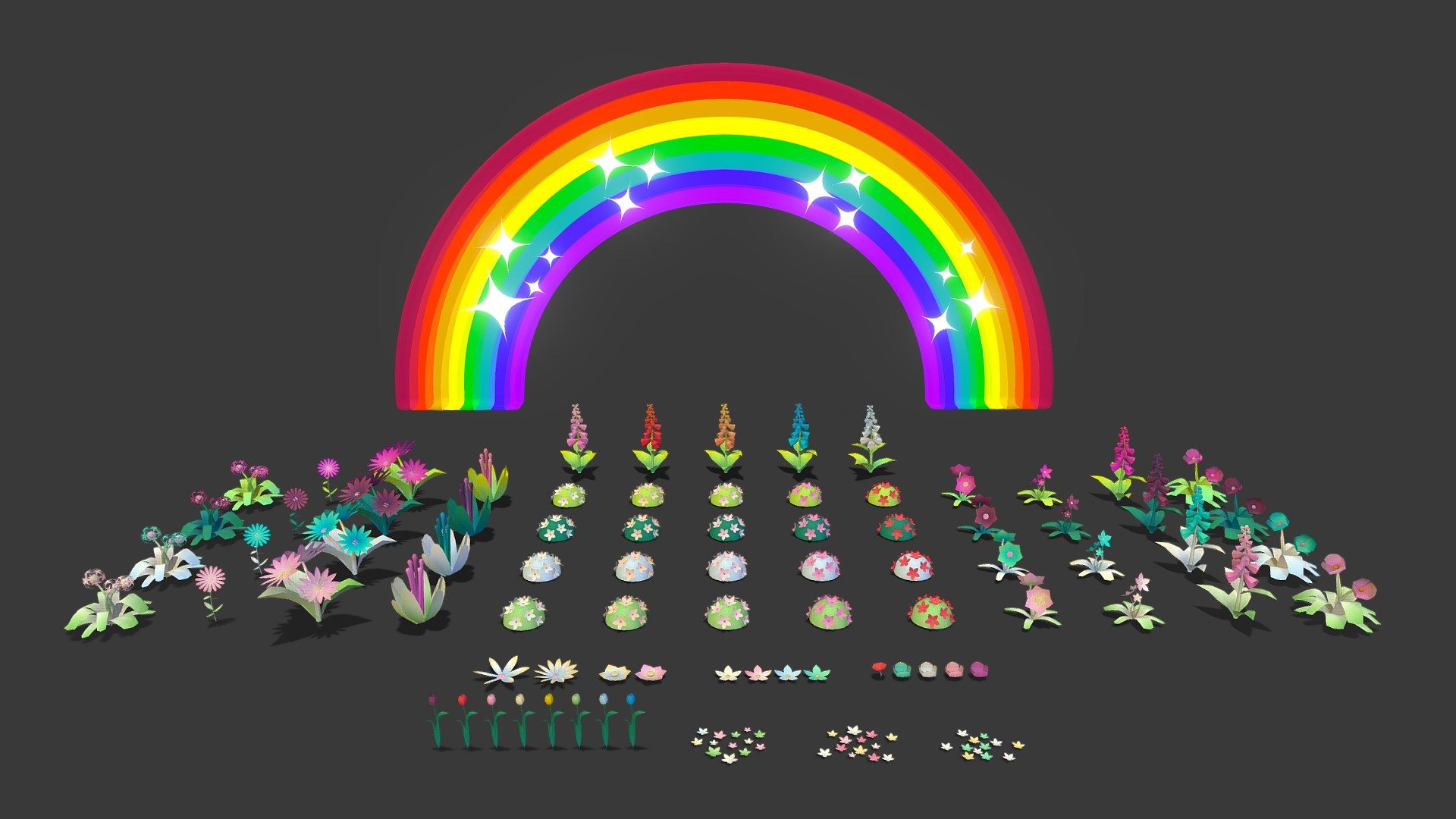 Low Poly Flower Pack - Buy Royalty Free 3D model by lewis_drummerr ...