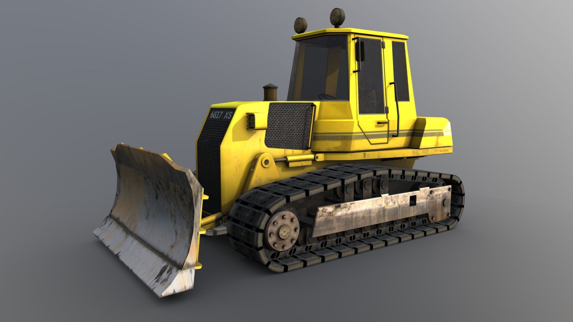 Bulldozer 6817 - LowPoly - 3D model by Lepico55 (@lepico) [32ad929 ...