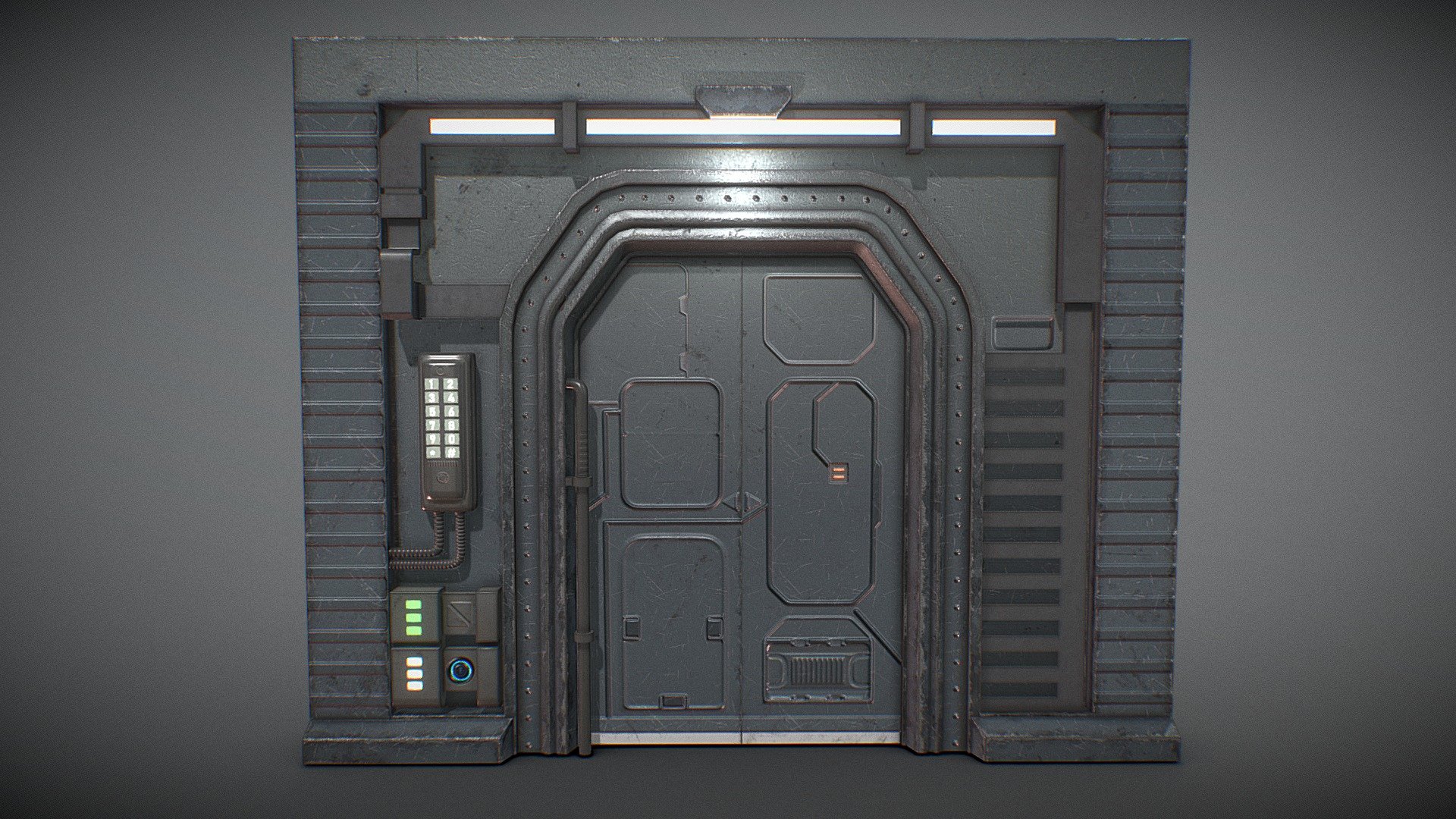 Sci-fi double doors - Buy Royalty Free 3D model by Sousinho [32b081c ...