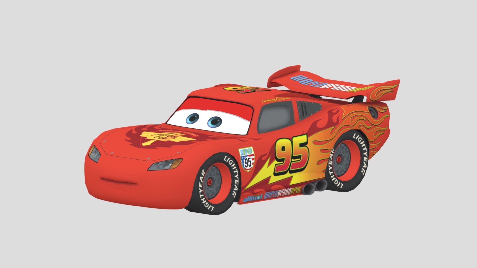 PS3 - Cars 2 TVG Lightning McQueen Updated - Download Free 3D model by ...