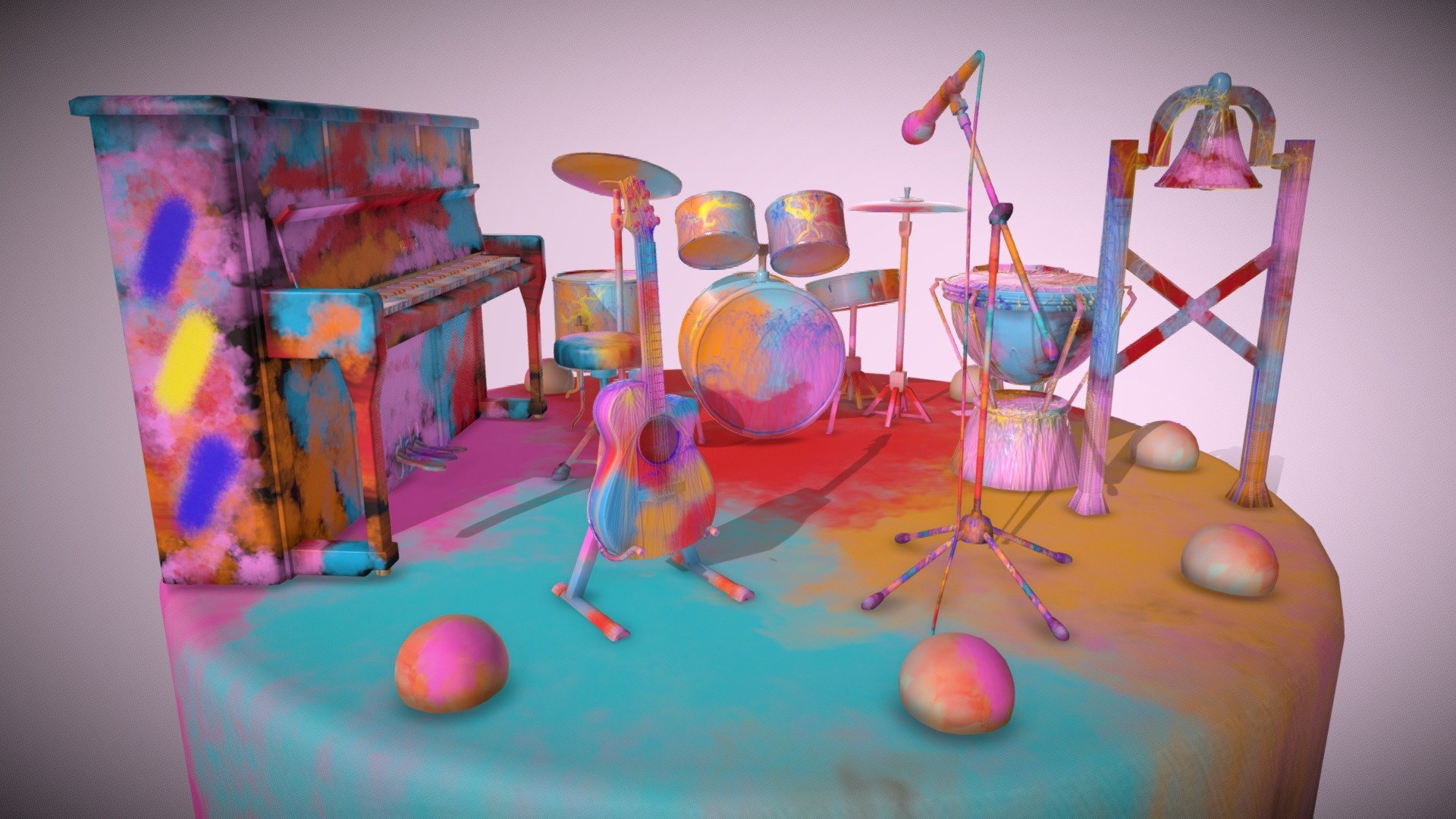 Artistic Stage - 3D model by ALPHAEMON [32b16e6] - Sketchfab