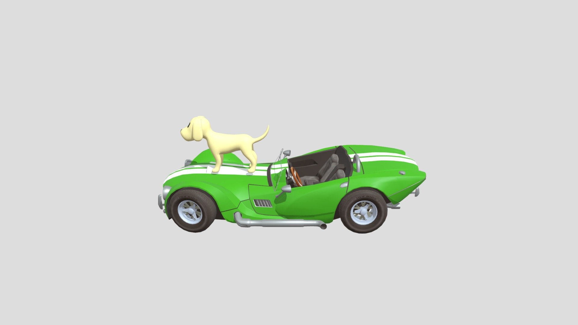 doggy in car - 3D model by mrbombastic0 [32b4078] - Sketchfab