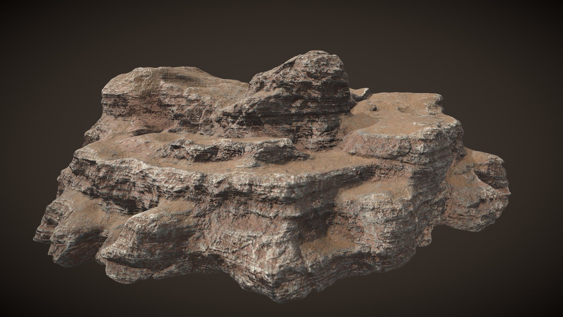 Procedurale rock cliff - 3D model by Hypercube (@Hypercube3dscan ...