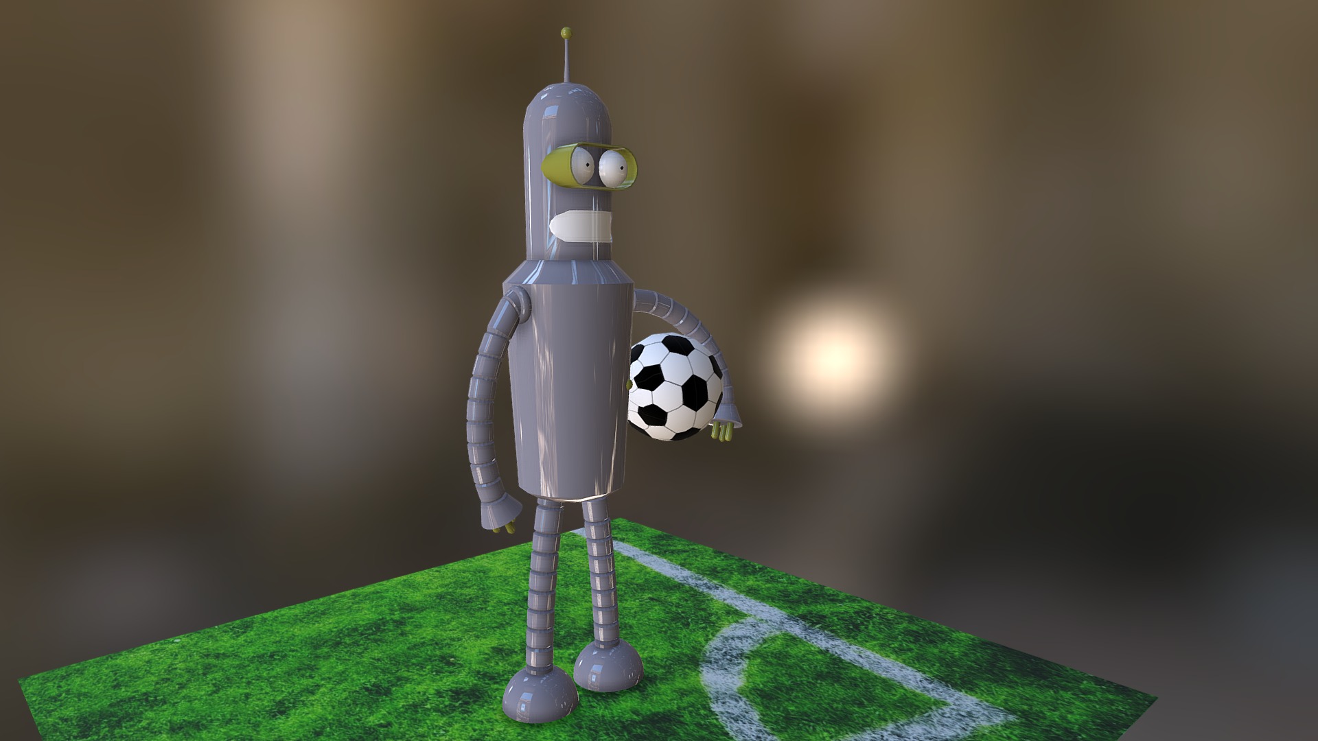 Bender - Download Free 3D model by 8bit (@8_bit) [32b530a] - Sketchfab
