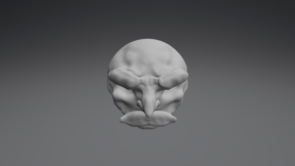 Angry Round Male Face - 3D model by brookstco [32b680a] - Sketchfab