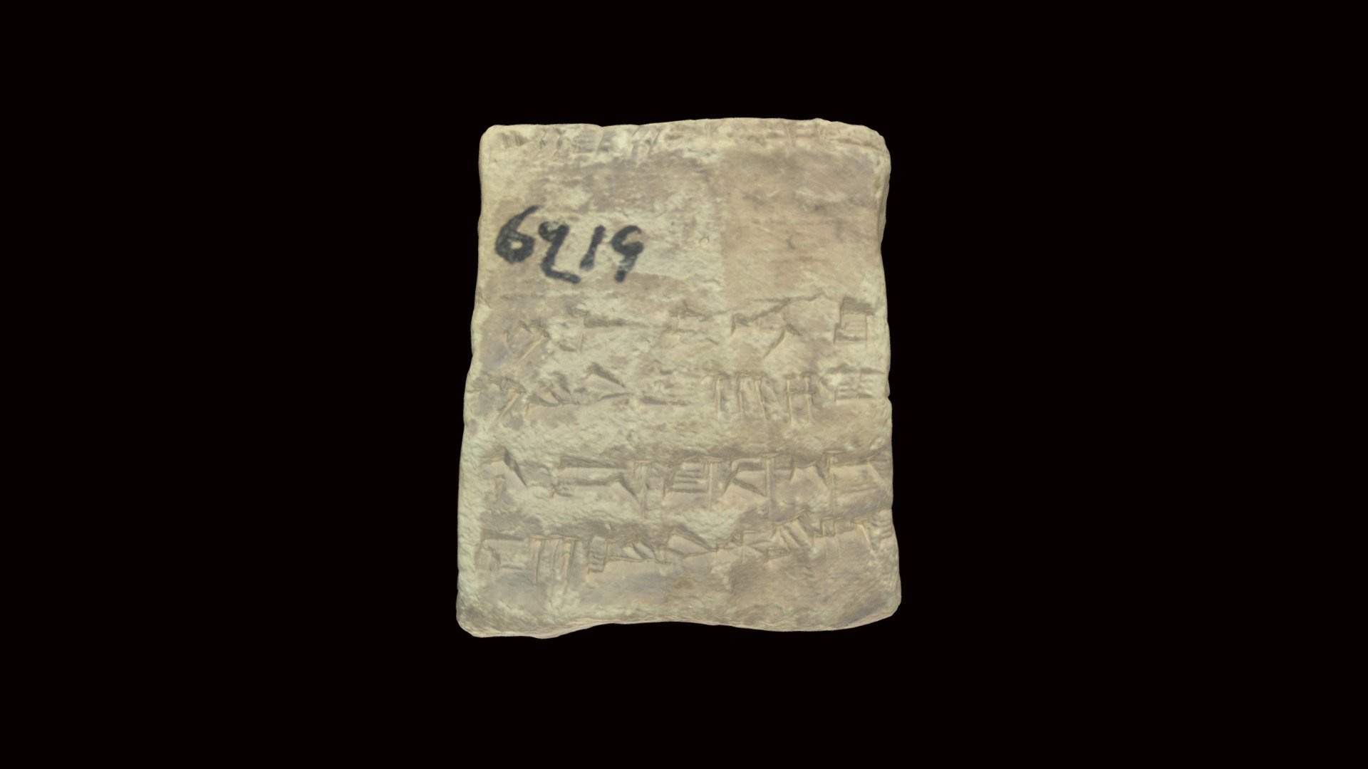 Cuneiform Tablet HMANE1909.5.55 - 3D model by Harvard Museum of the ...