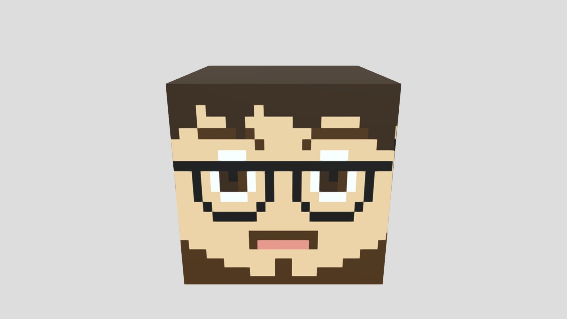Pixel Head - Download Free 3D model by Deedo [32b7a75] - Sketchfab