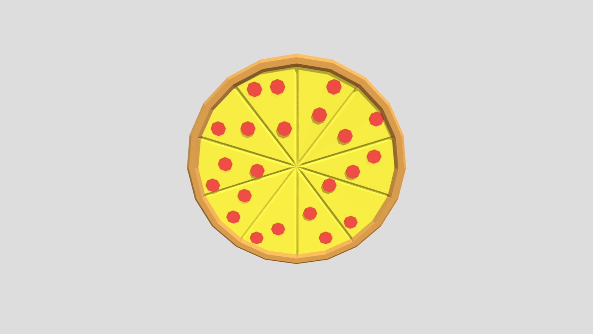 Pepperoni pizza from Poly by Google - Download Free 3D model by ...