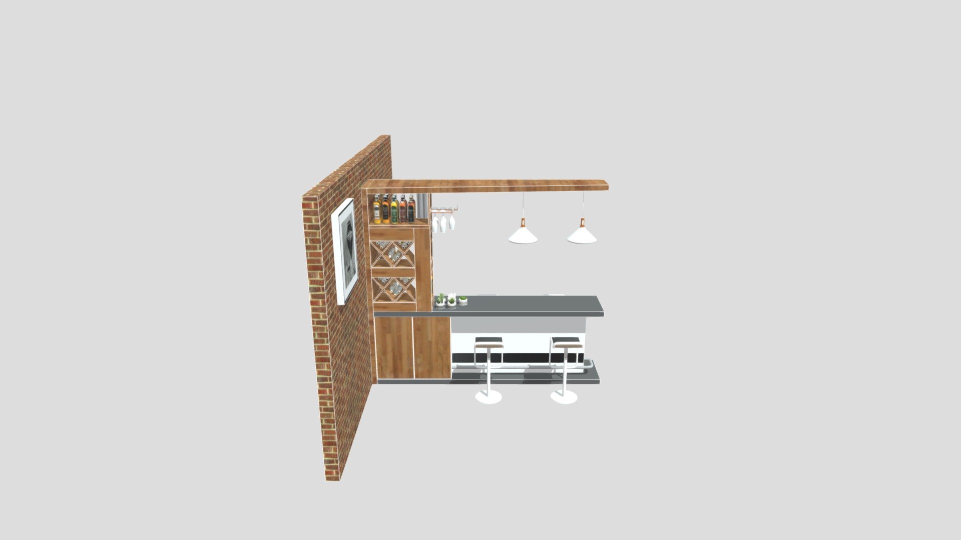 Minibar 1 - 3D model by tatanugraha [32baa54] - Sketchfab