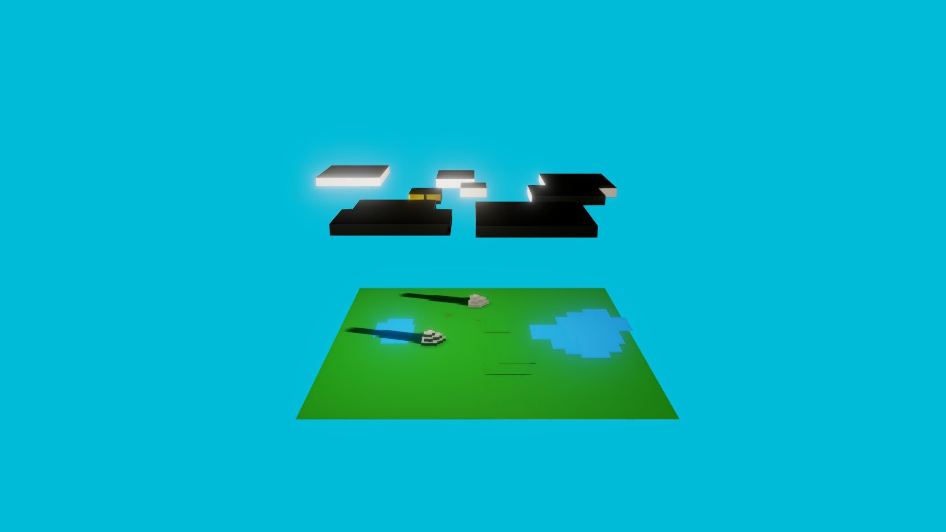 Minecraft world with clouds - Download Free 3D model by Adoggy [32bcea7 ...