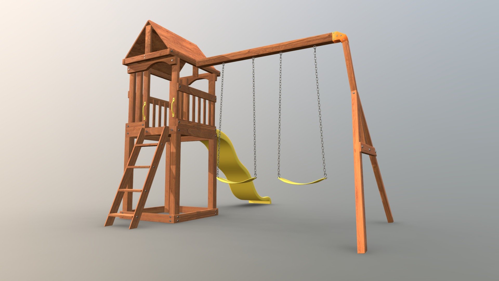 Backyard Playground - 3D model by JosephJacobs [32c0656] - Sketchfab