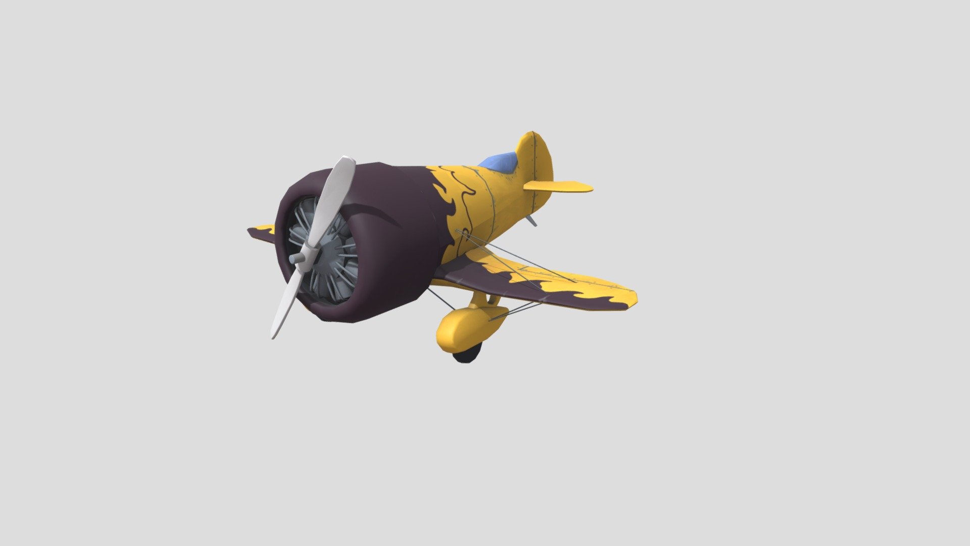 Gee Bee Model Z - 3D model by Szilard Ficsor (@szilardficsor) [32c06c6 ...