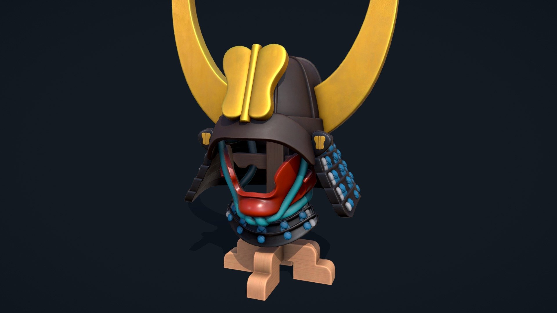 Stylised Kabuto - 3D model by Thomass3D [32c0f1f] - Sketchfab