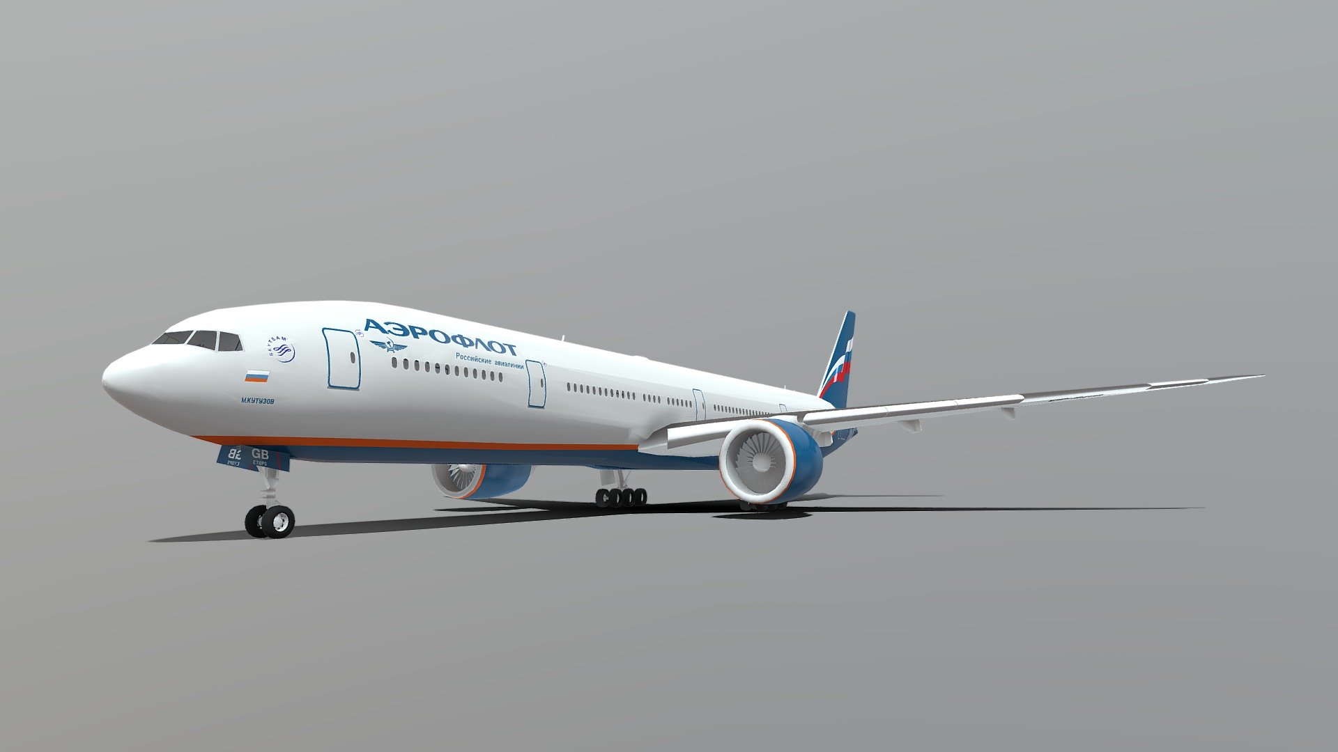 boeing 777 aeroflot - Download Free 3D model by mamont nikita ...