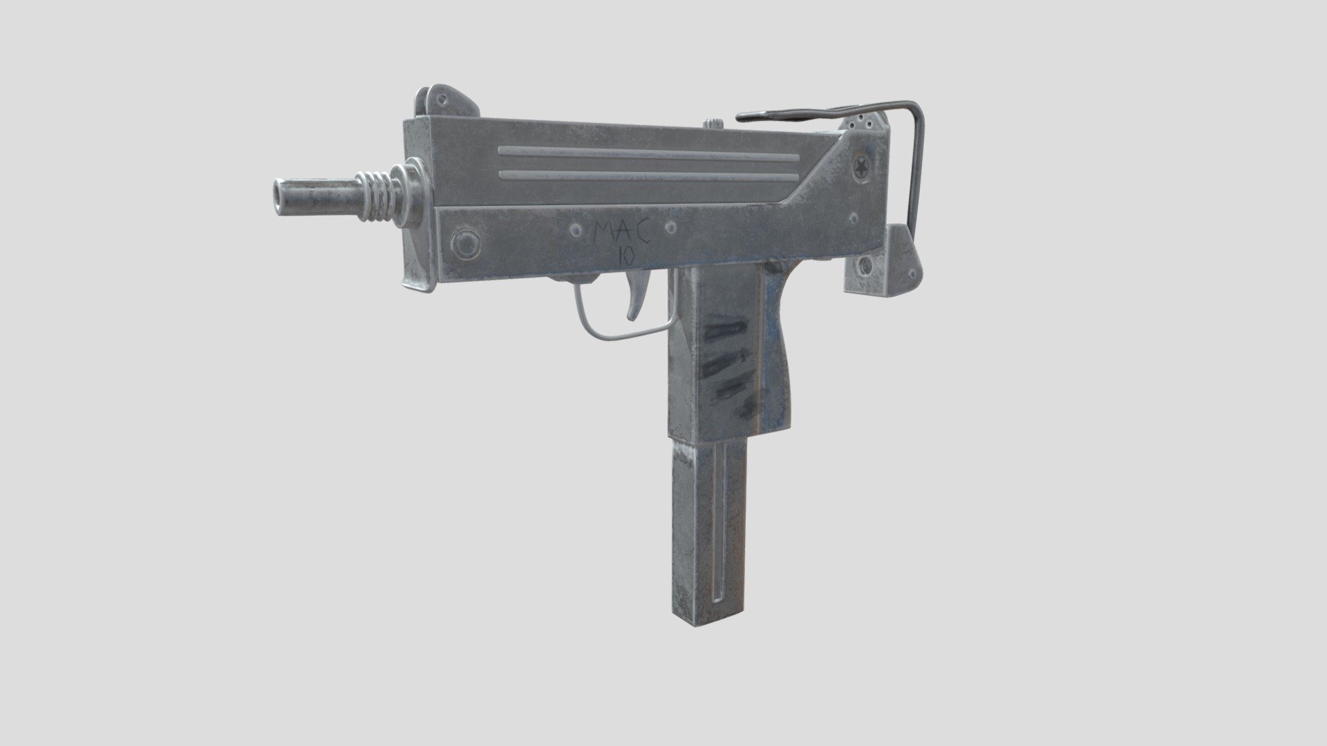 MAC 10 - 3D model by bdods [32c3db0] - Sketchfab
