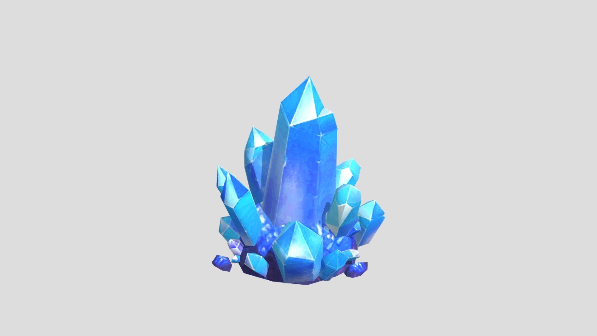 Lowpoly textured ice Crystals - Download Free 3D model by Khyoocumber ...
