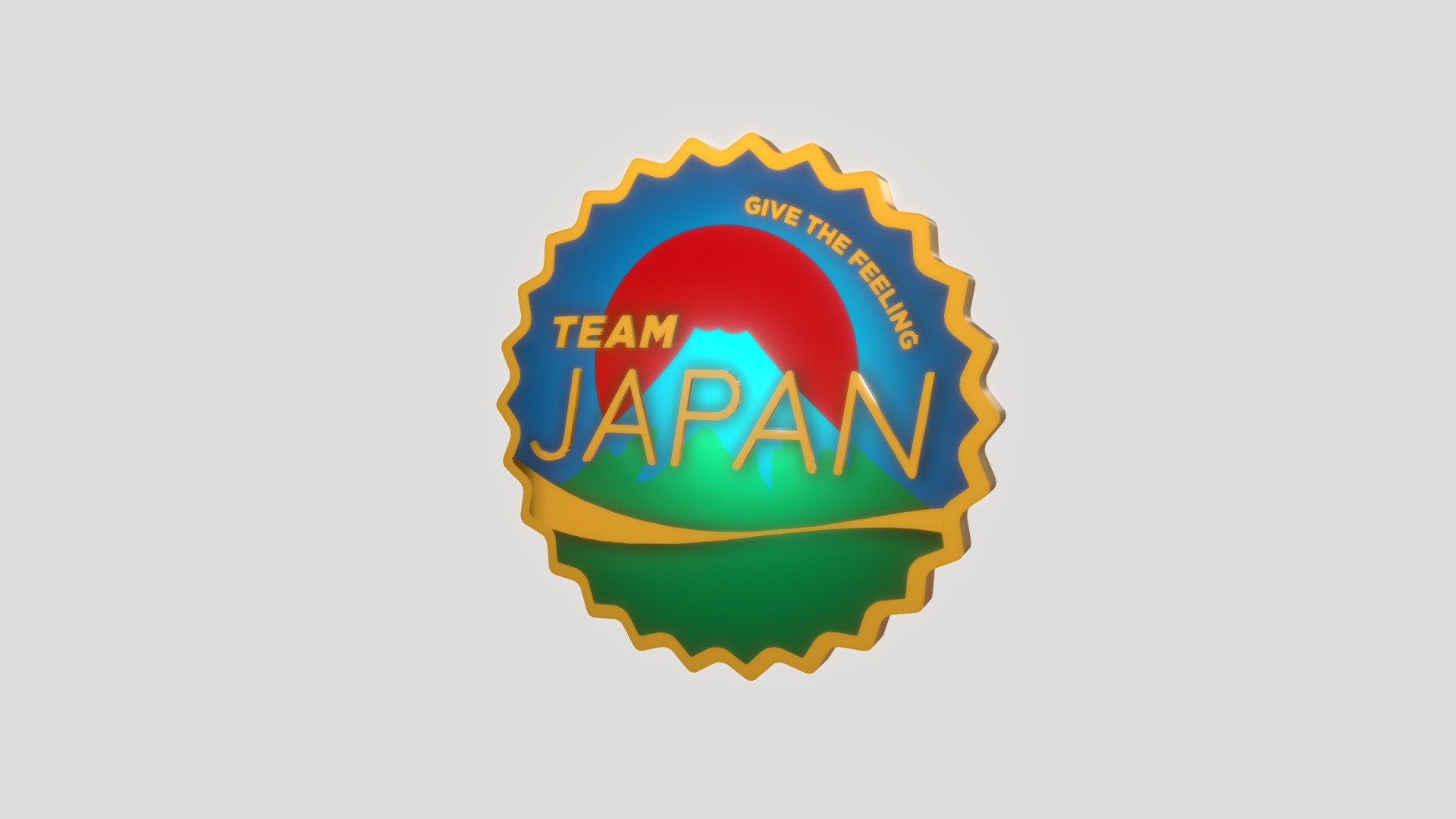 Team Japan Token - Download Free 3D model by Whitespace (@whitespacers ...