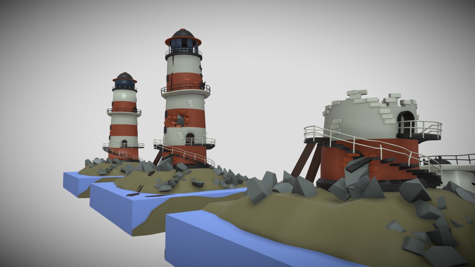 Lighthouse - 3D model by Oleg Karpman (@karpman.cg) [32c577b] - Sketchfab
