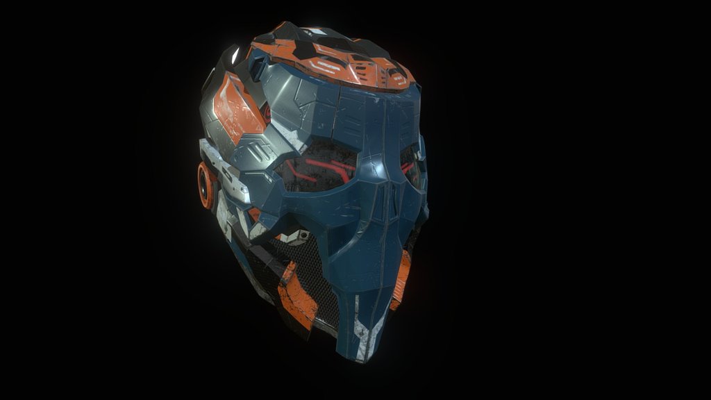 Scifi-Helm - 3D model by eyonnng [32c6c32] - Sketchfab