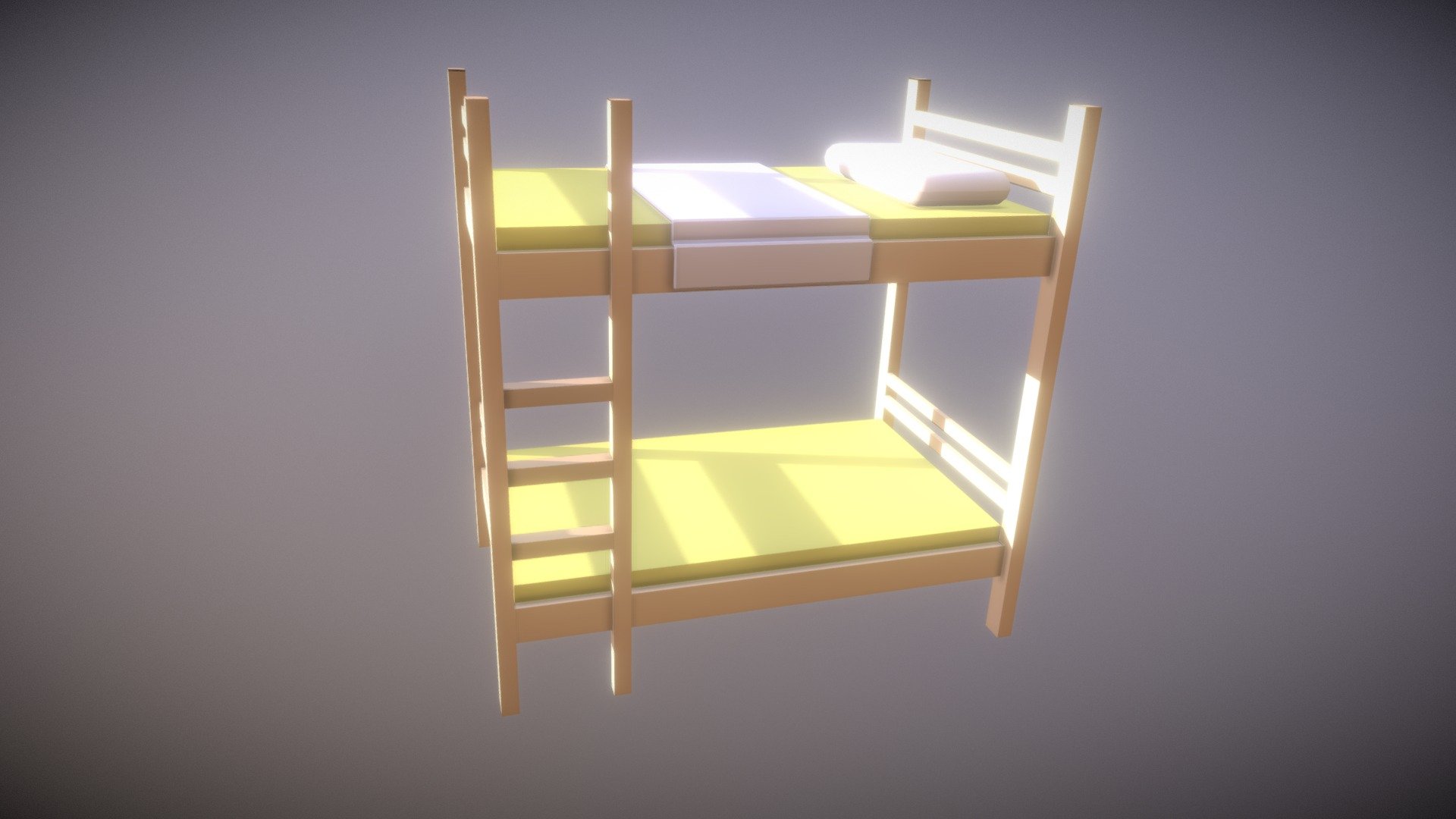 Isometric Furniture - Bed - Bunk Bed 01 - 3D model by myunitydream ...