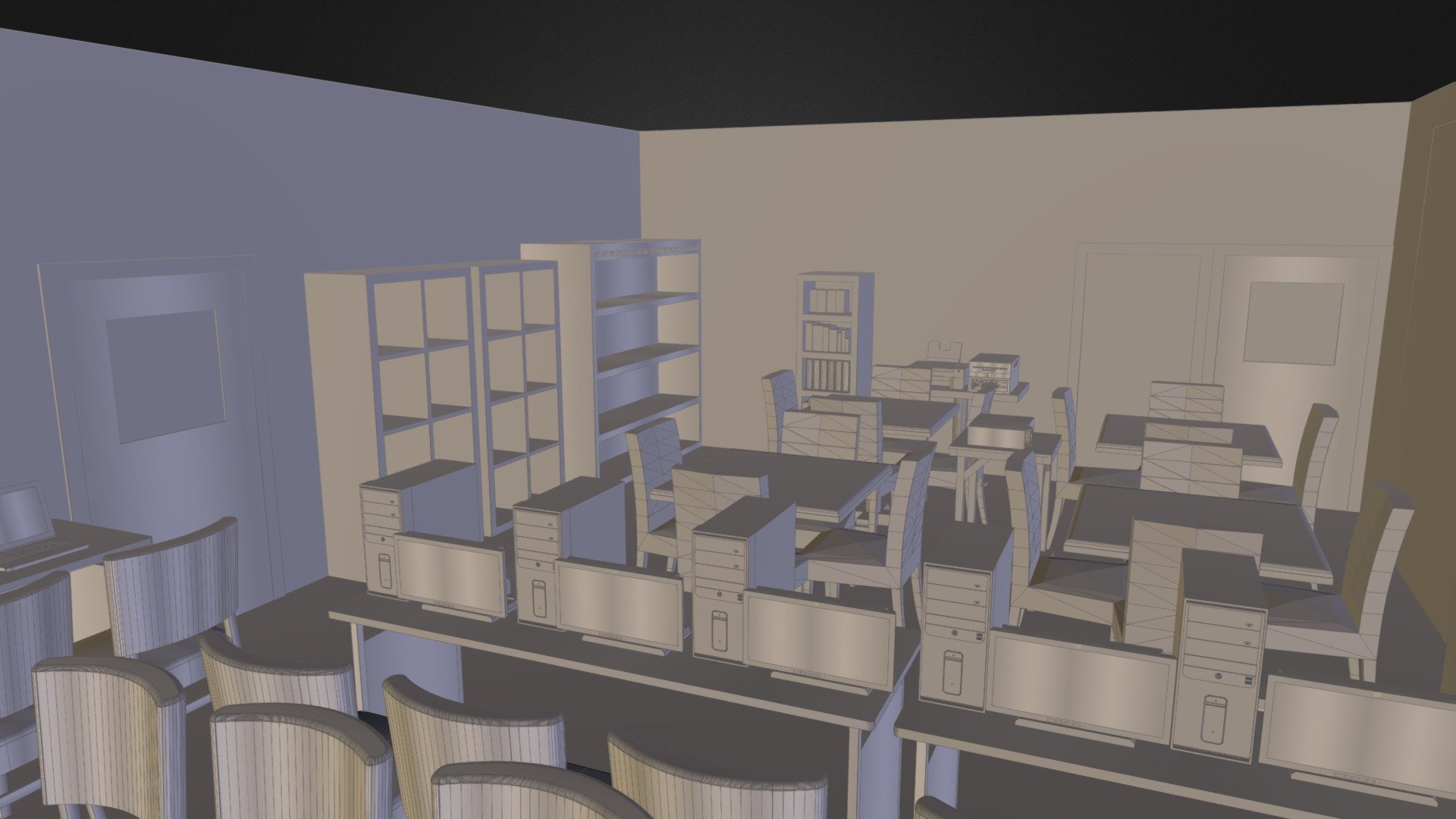 Resource Room Design - 3D model by electroduck [32c8d7d] - Sketchfab