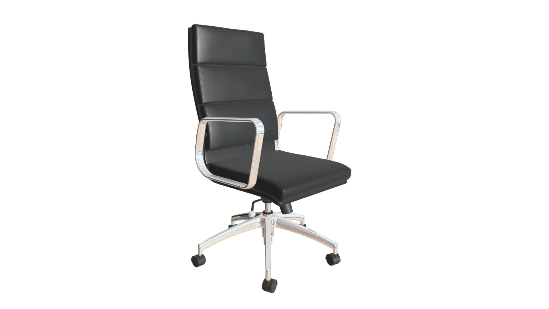 Engineer High Back Office Chair Black - 205892 - Buy Royalty Free 3D ...