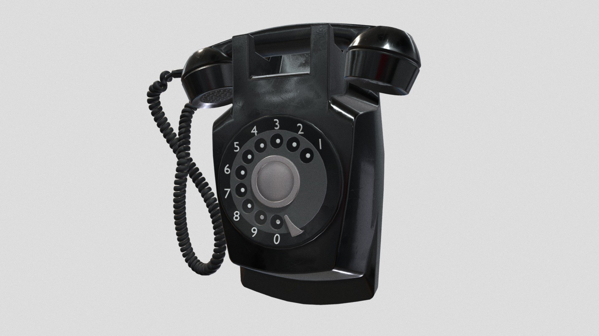 Black Wall Telephone - Download Free 3D model by GiyoP [32ca093 ...