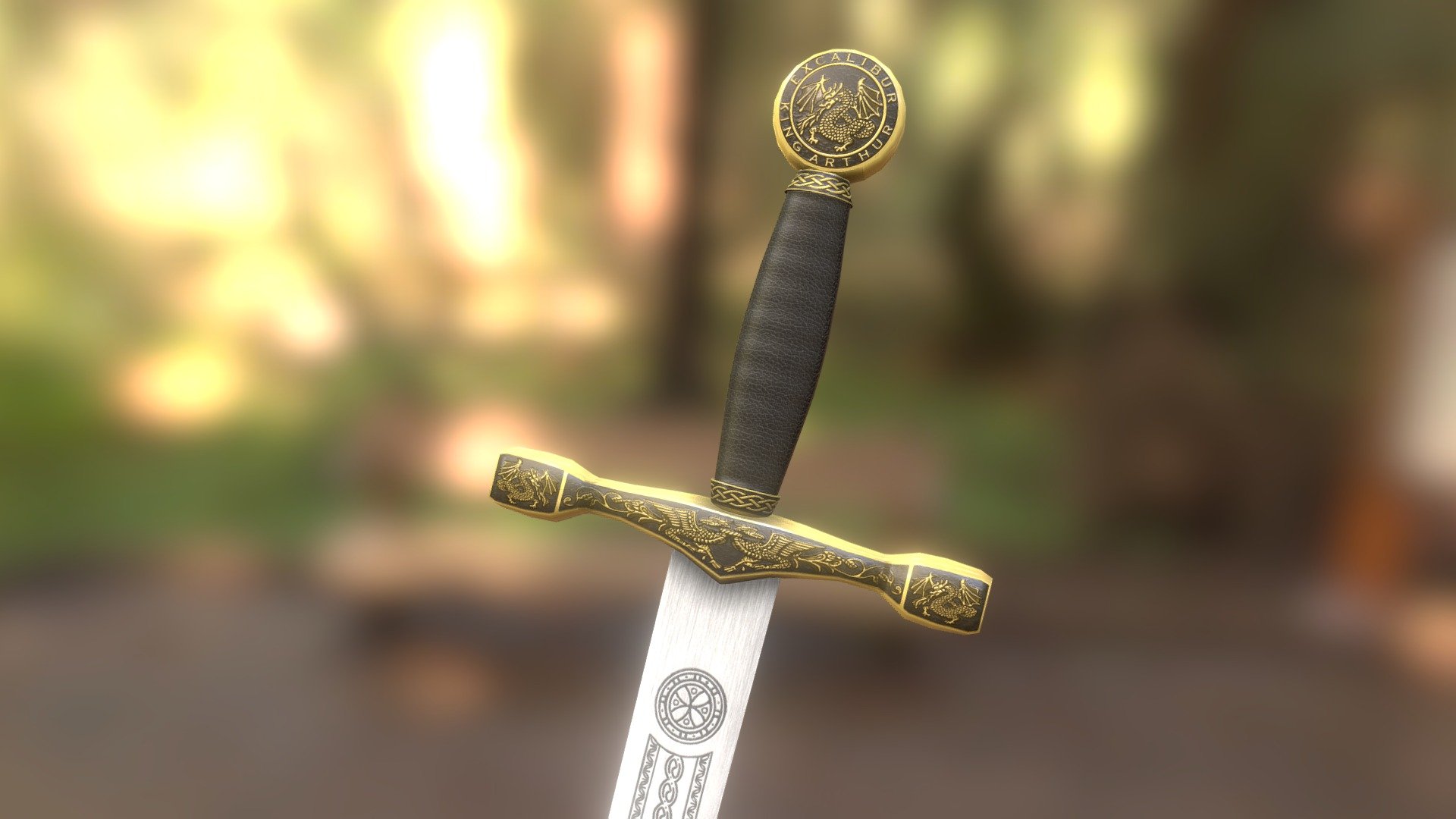 Excalibur - 3D model by Brennan Kahl (@brennankahl7) [32d396e] - Sketchfab