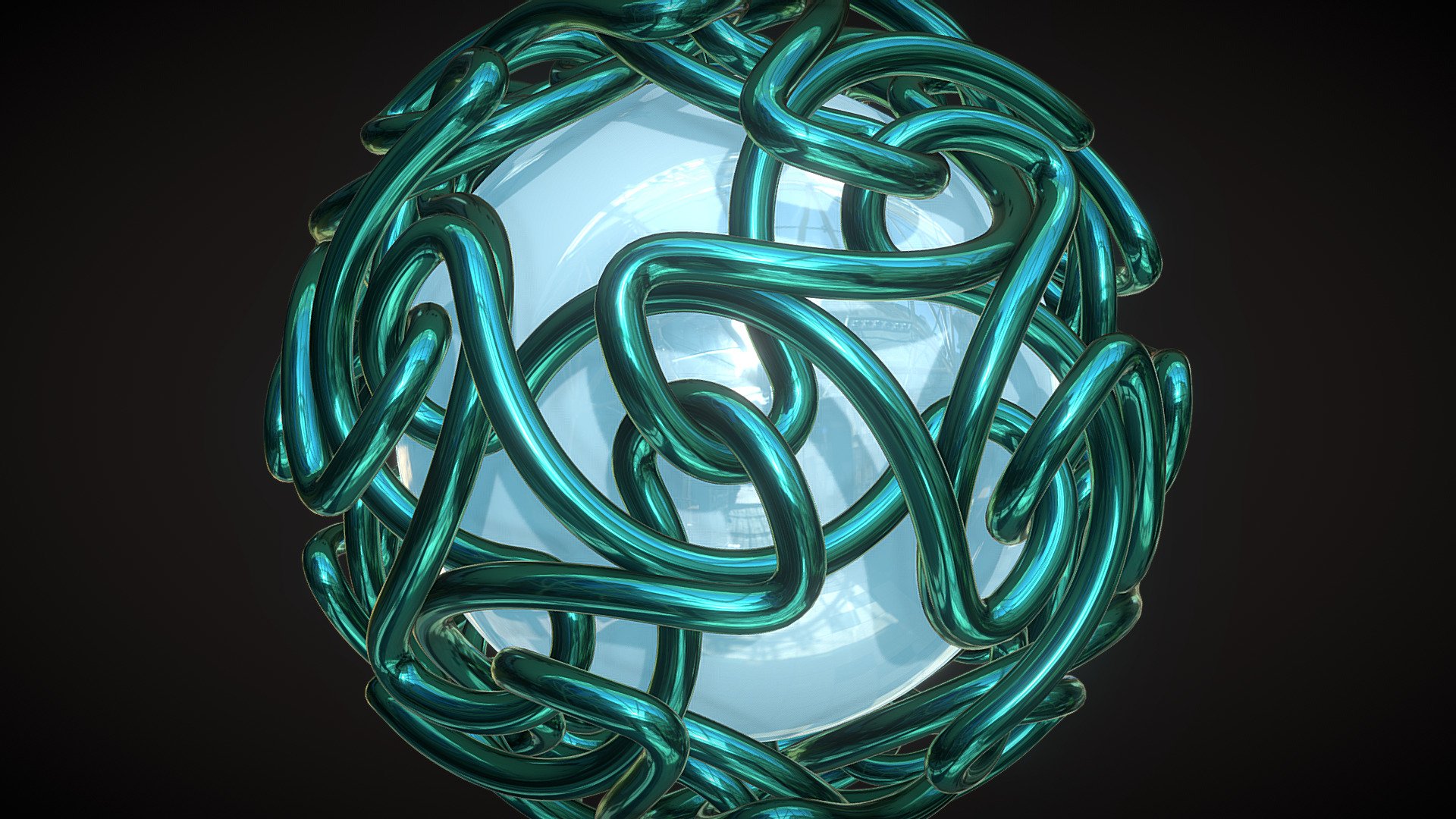 Organic Ball in Bathsheba Style - Download Free 3D model by smice ...