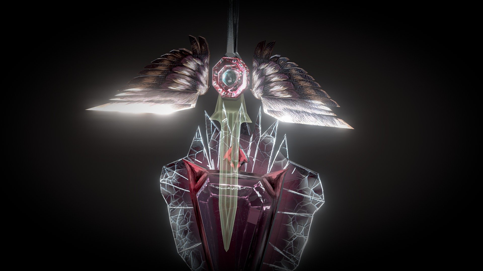 Bilby accurate angel sword and a corrupt shield - 3D model by Gemma V ...