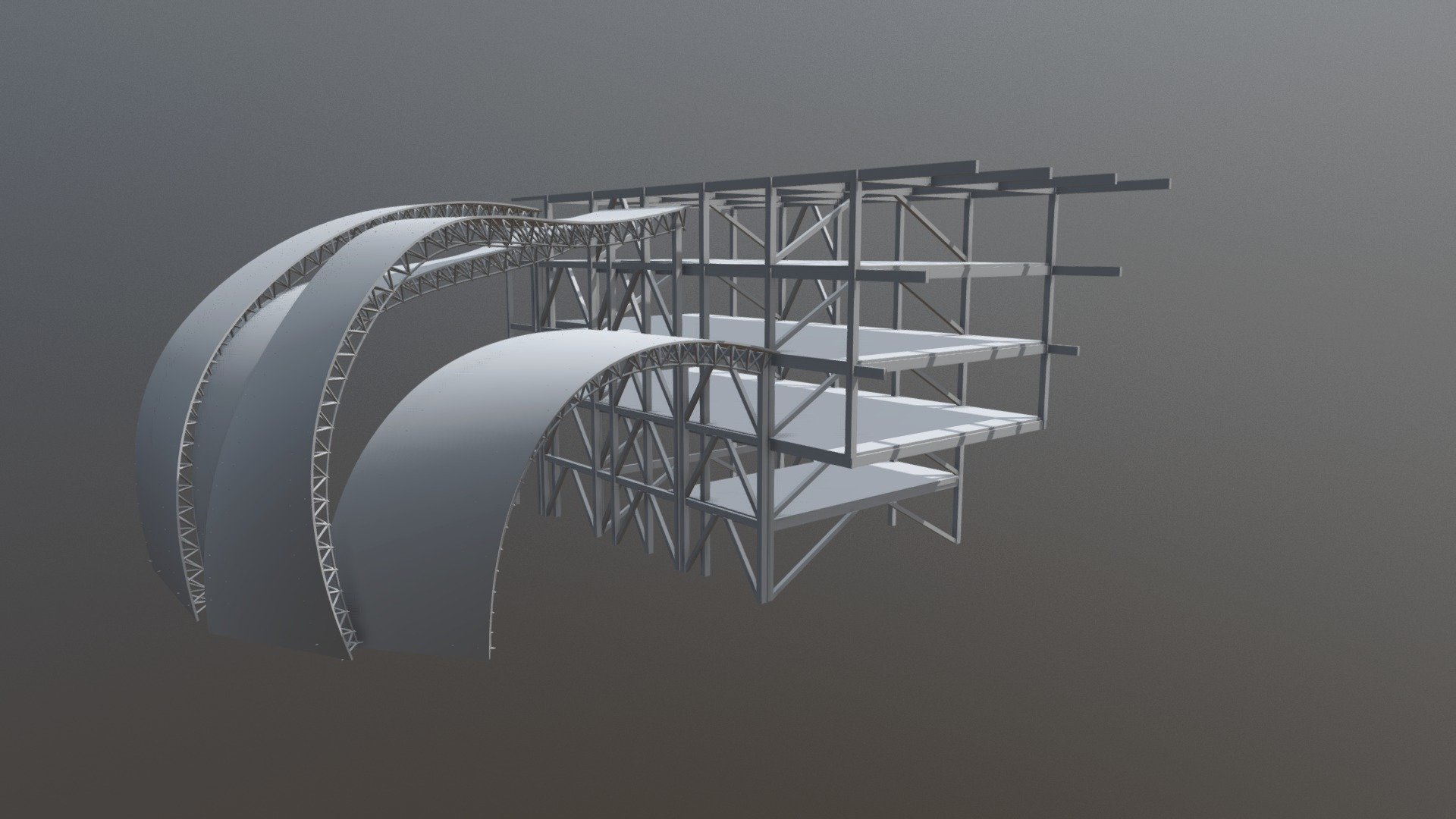 Structural Model - 3D model by urban_slug [32d6af4] - Sketchfab