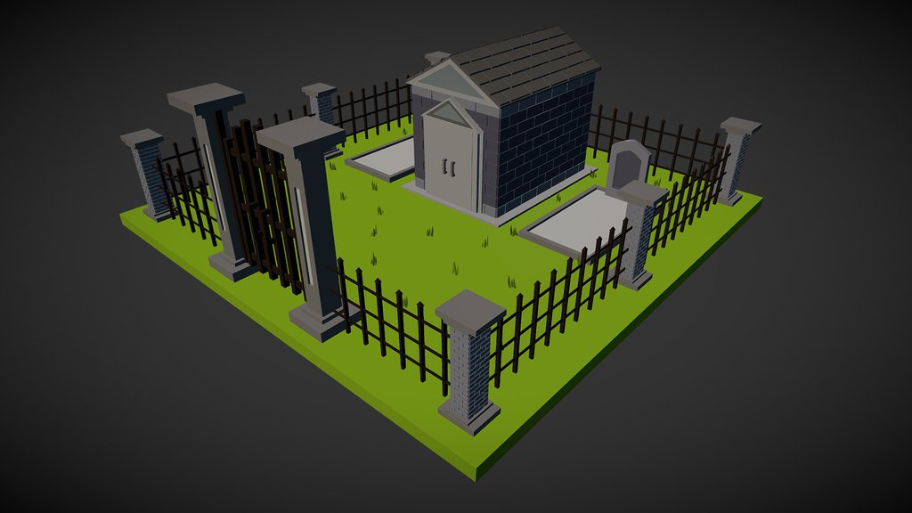 Graveyard - A 3D model collection by Glowstudent7 - Sketchfab