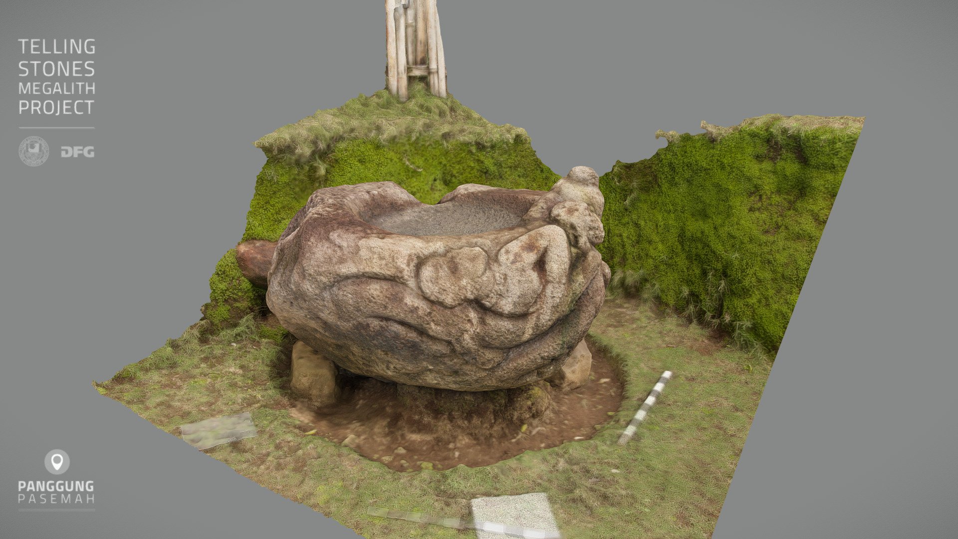 Lesung Batu in Pulau Panggung, Pasemah - 3D model by Telling Stones ...