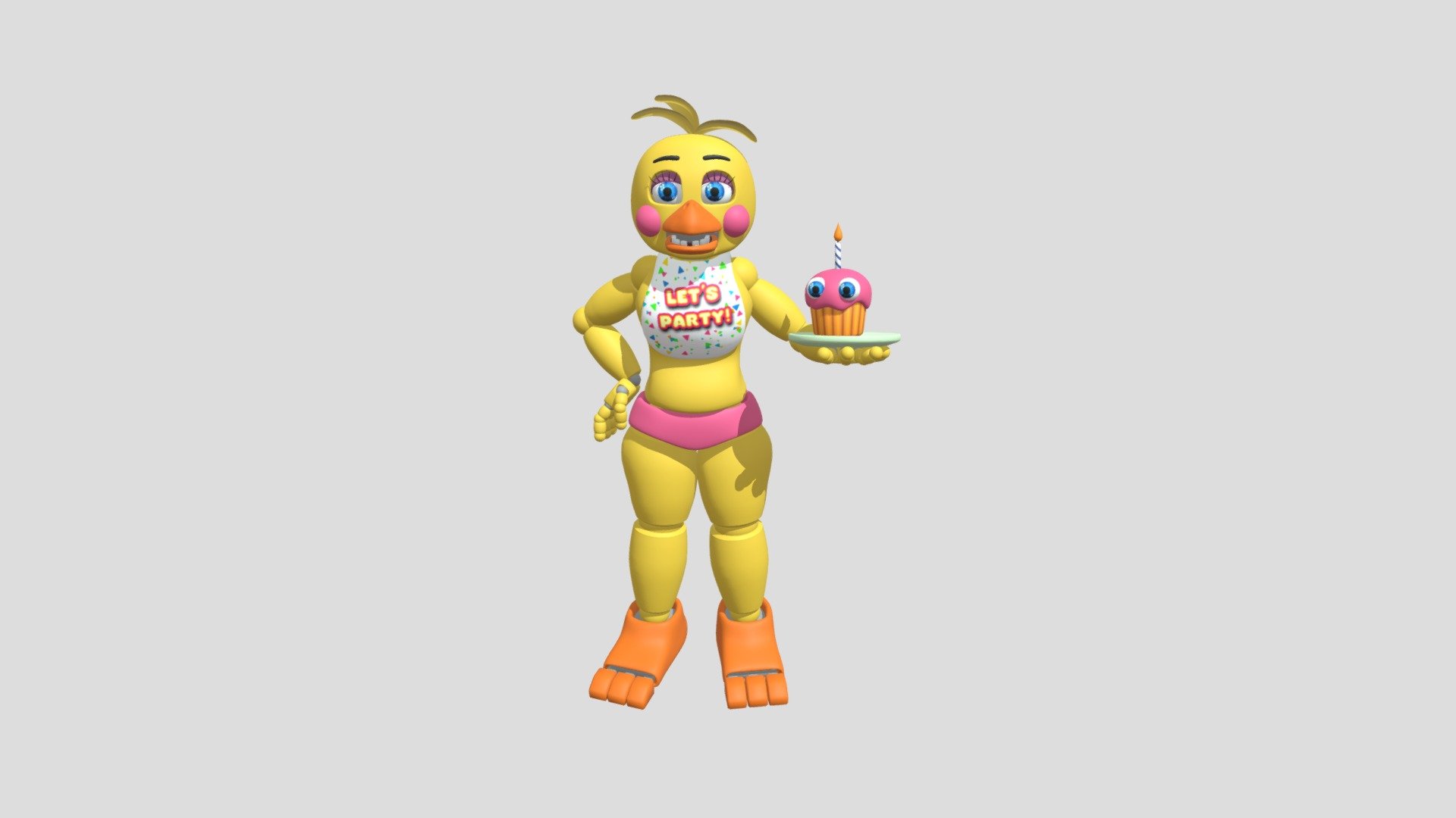 Toy Chica - Download Free 3D model by dwall8611 [32de4b4] - Sketchfab