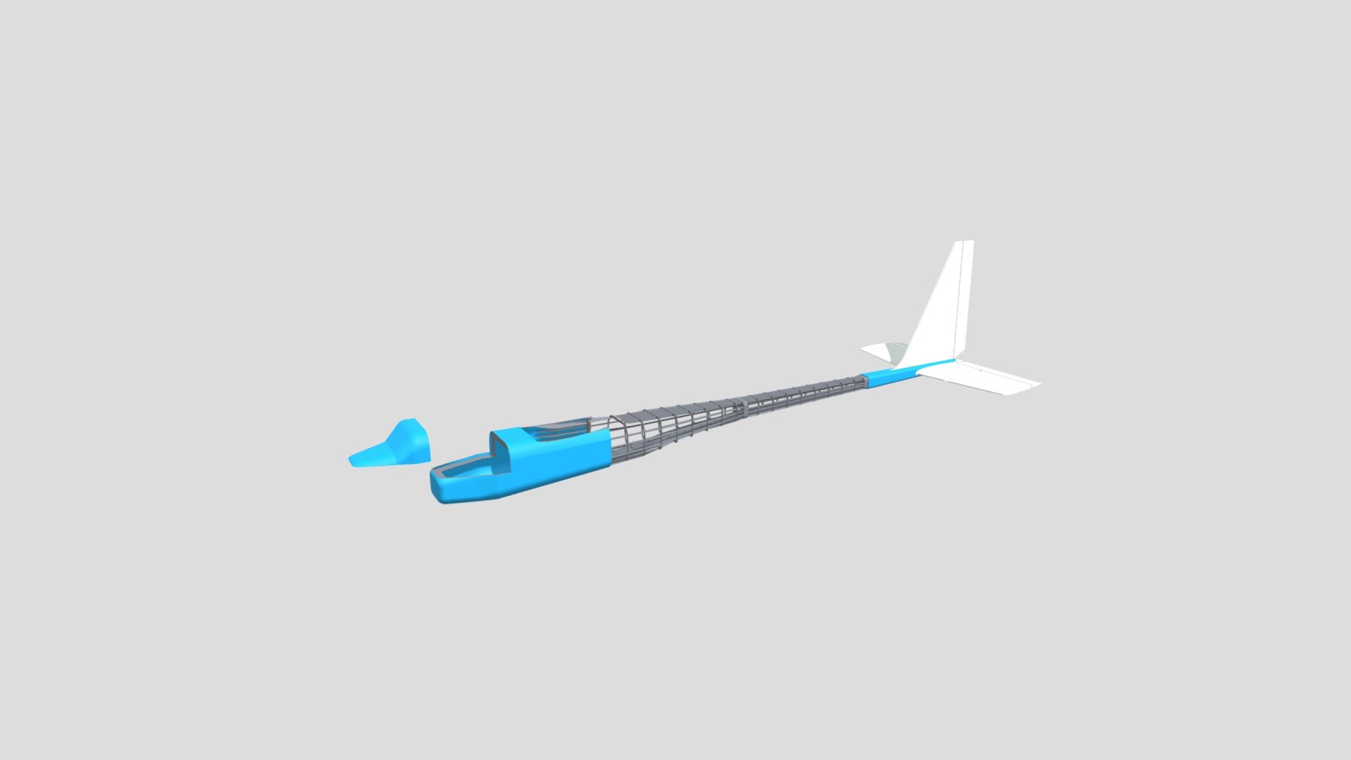 Fuselage internal structure - 3D model by Maitha AlGhaithi ...