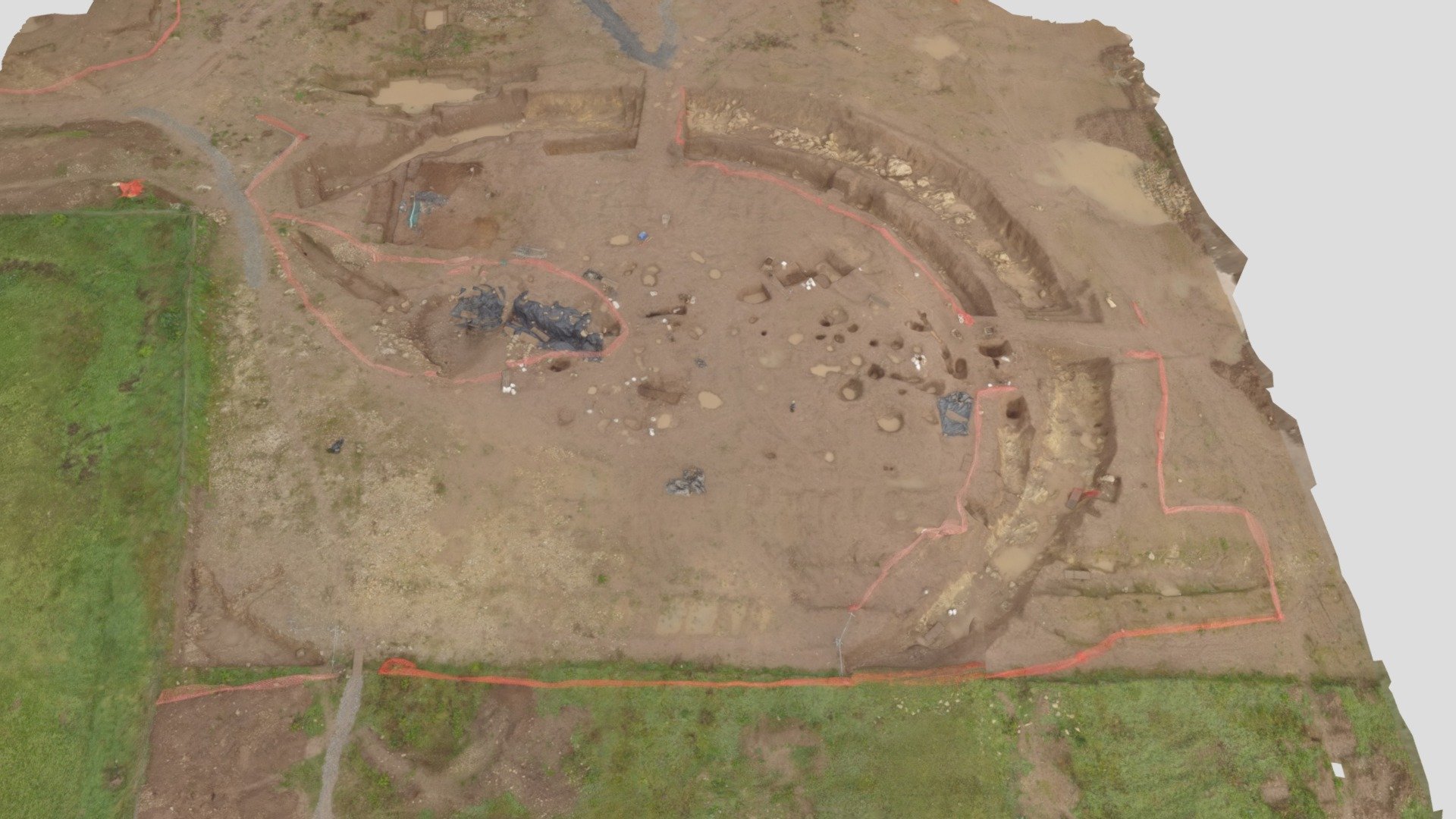 Early medieval settlement enclosure - 3D model by bruce.sutton [32df33b ...