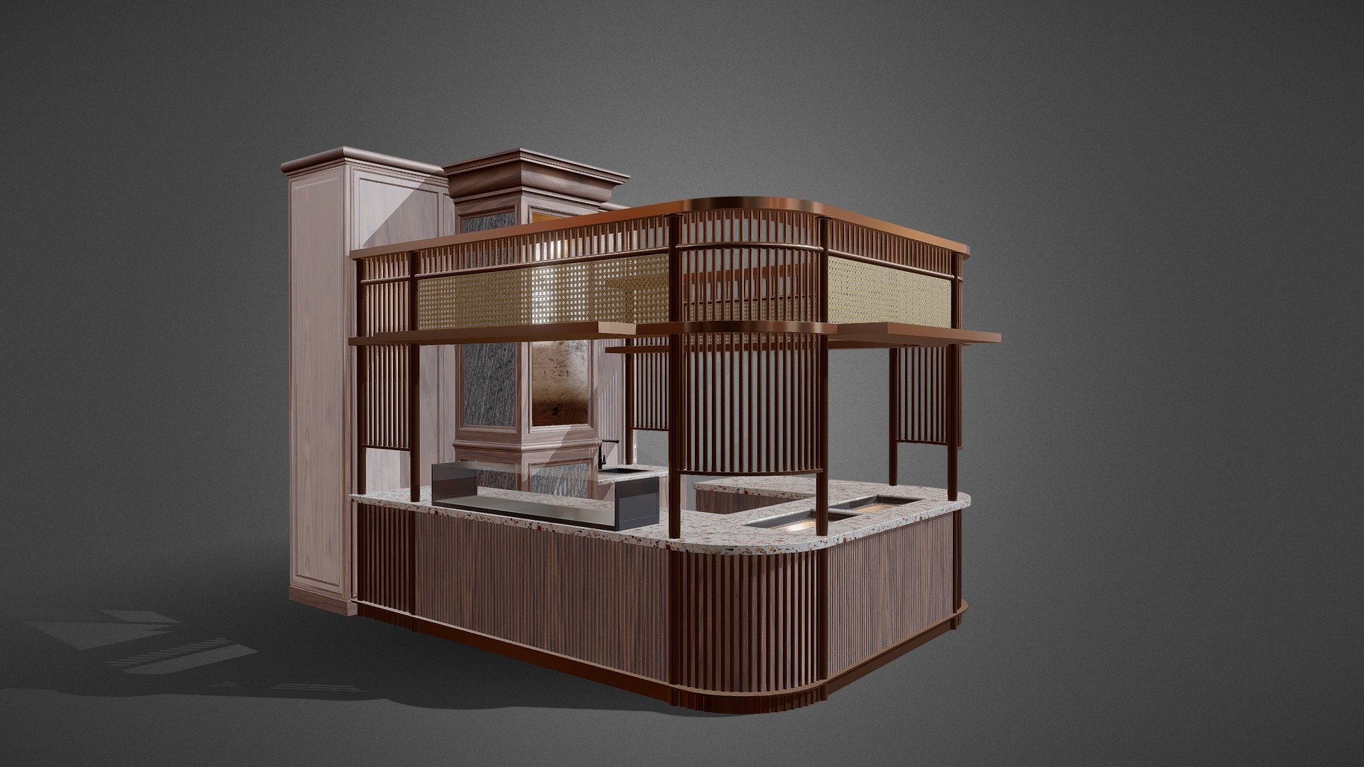 ADD Japanese Kiosk - 3D model by stevesneezes [32e58e7] - Sketchfab
