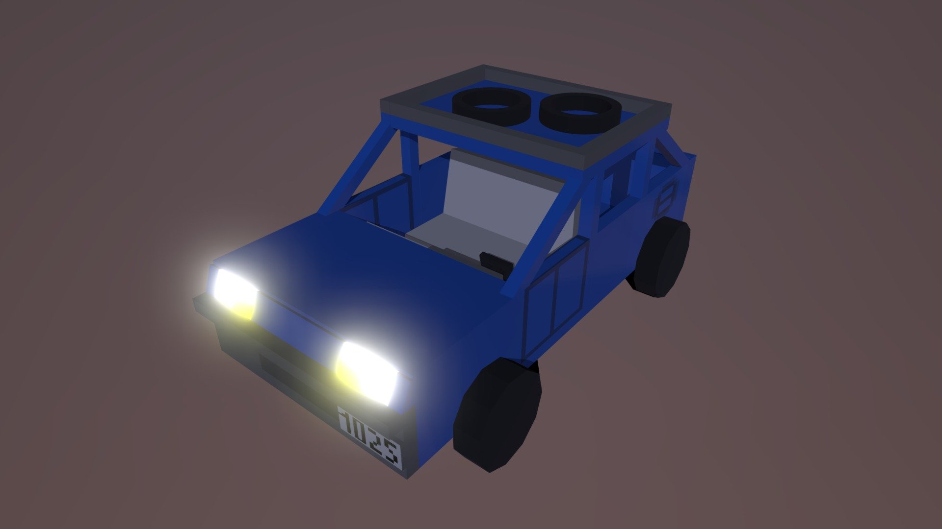 Blue Car V1.2 - Download Free 3D model by Focoed Iskaosd ...