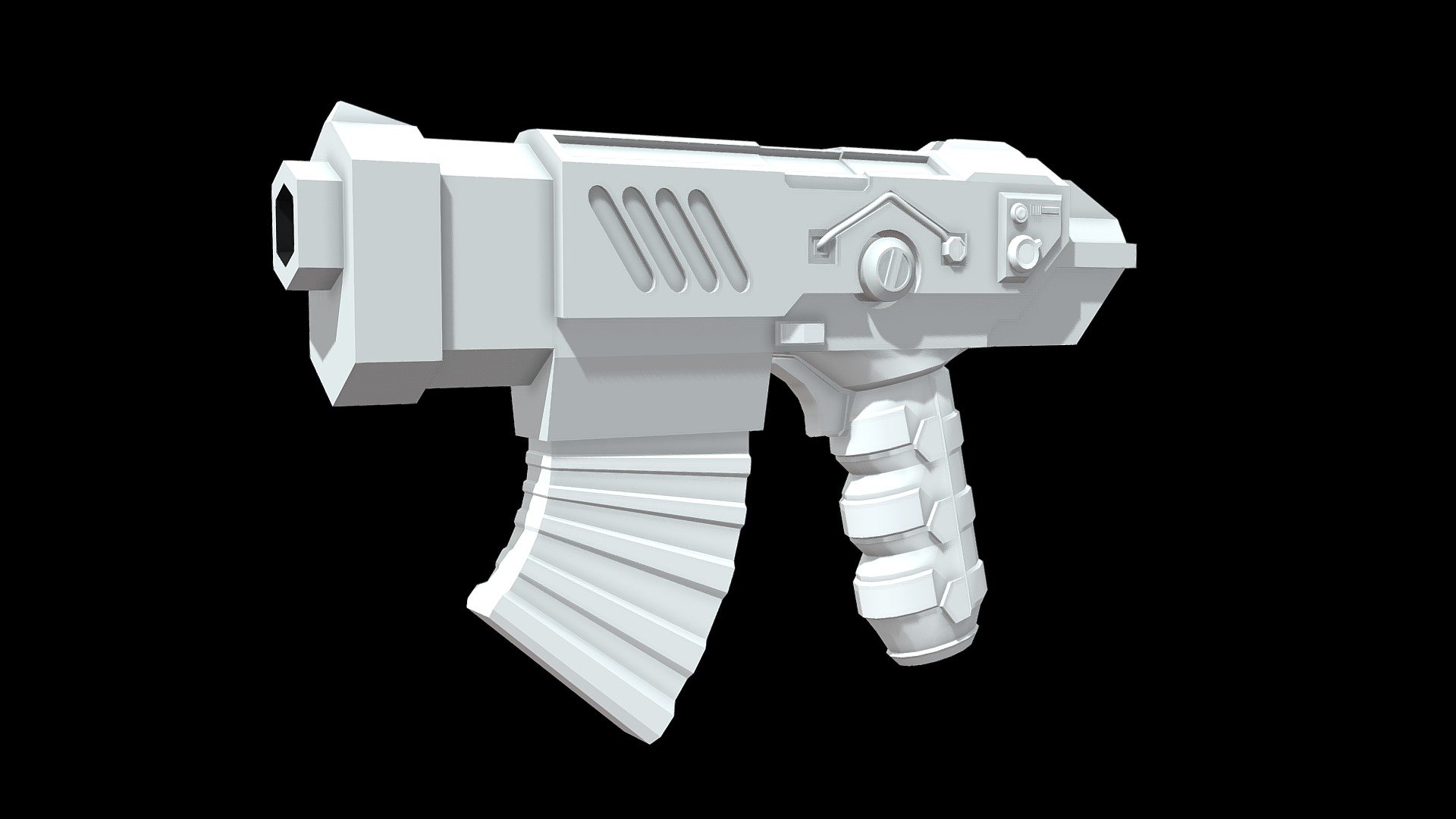 Simple Sci-Fi Hangun Bolter - Download Free 3D model by Varntex ...