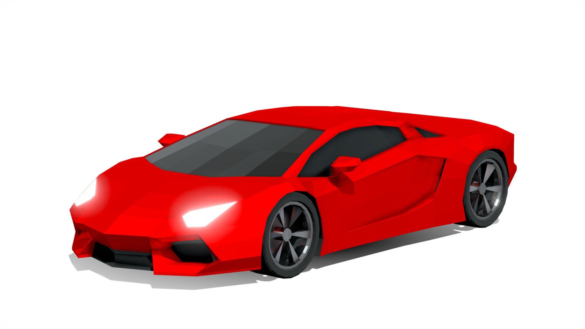 Low Poly Lamborghini Aventador - Download Free 3D model by yokatann ...